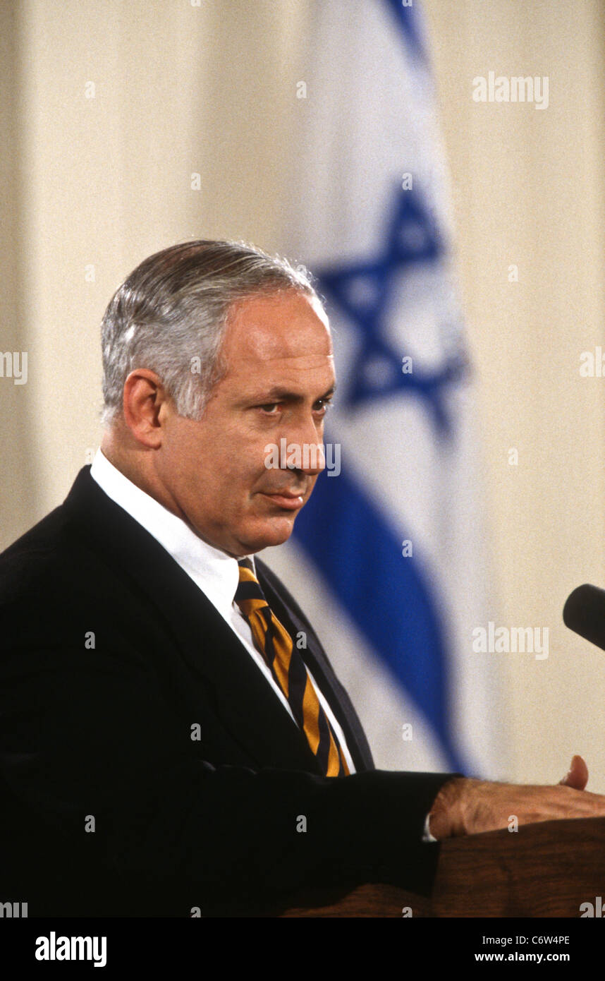 Israeli Prime Minister Benjamin Netanyahu during a joint press ...