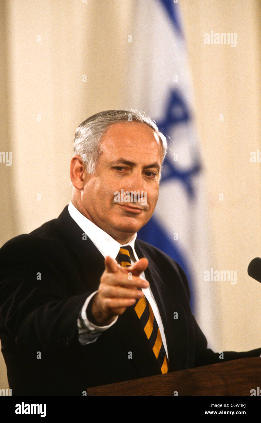 Israeli Prime Minister Benjamin Netanyahu during a joint press ...