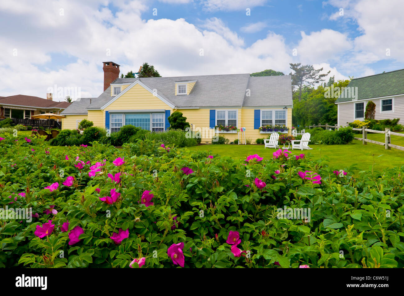 House along Marginal way Ogunquit Maine Stock Photo - Alamy