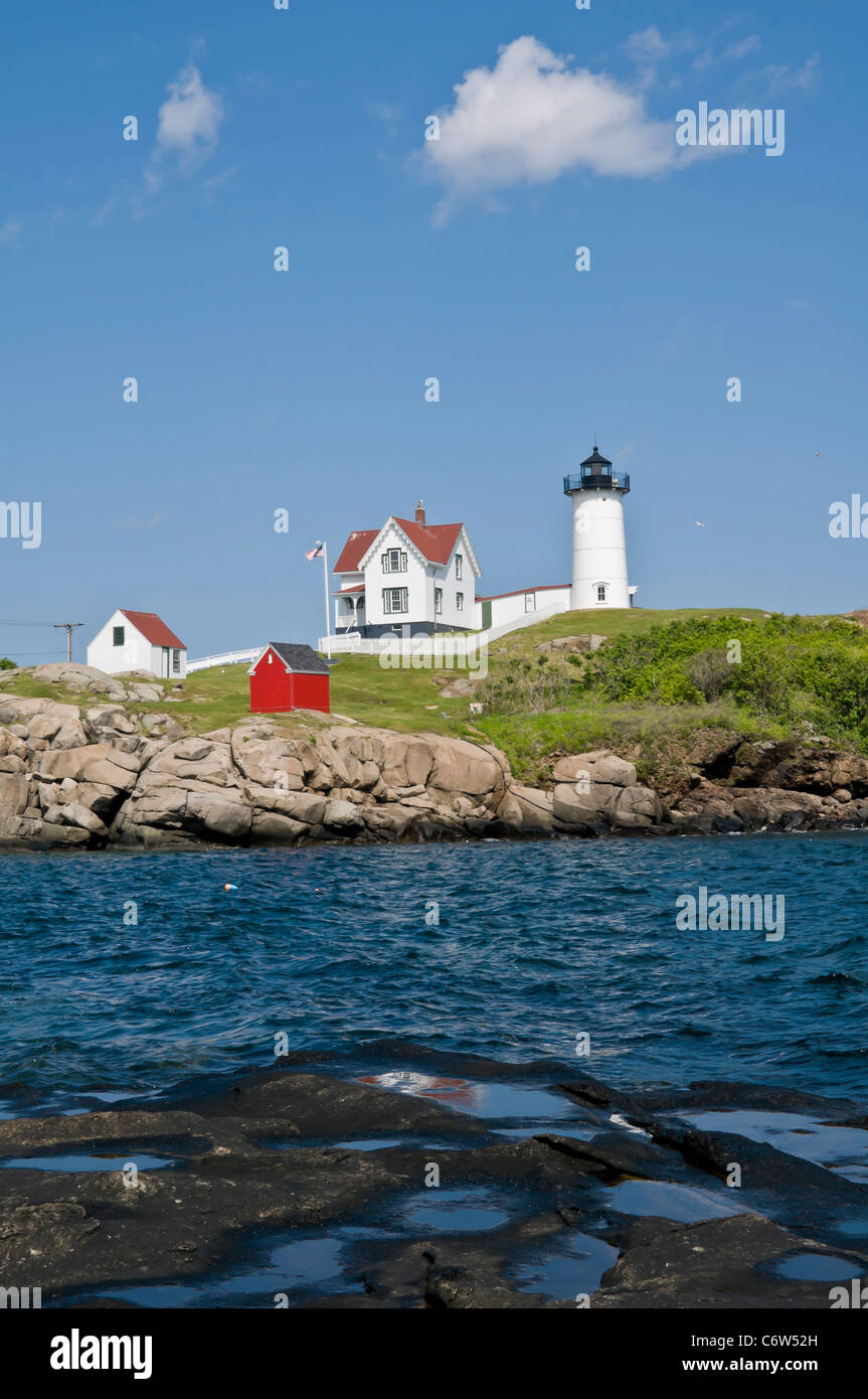 Nubble Lighthouse Cape Neddick York Maine USA Stock Photo - Alamy