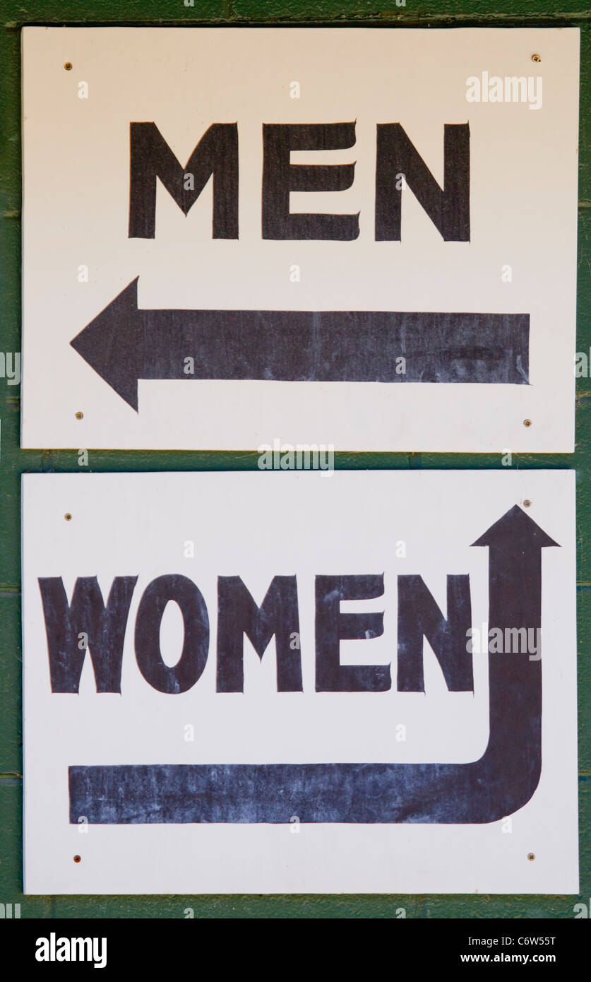 Bathroom signs hi-res stock photography and images - Alamy