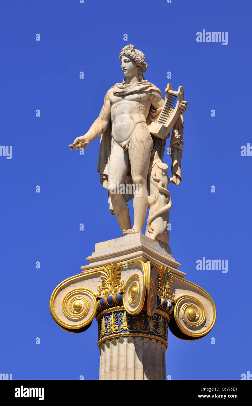 statue of Apollo in Athens Stock Photo - Alamy