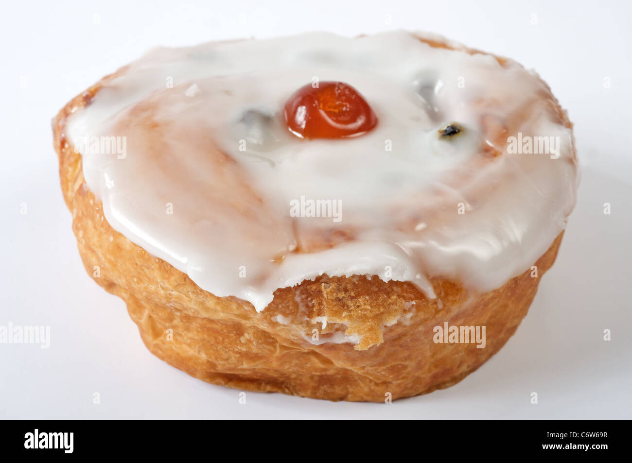 Iced cherry bun hi-res stock photography and images - Alamy