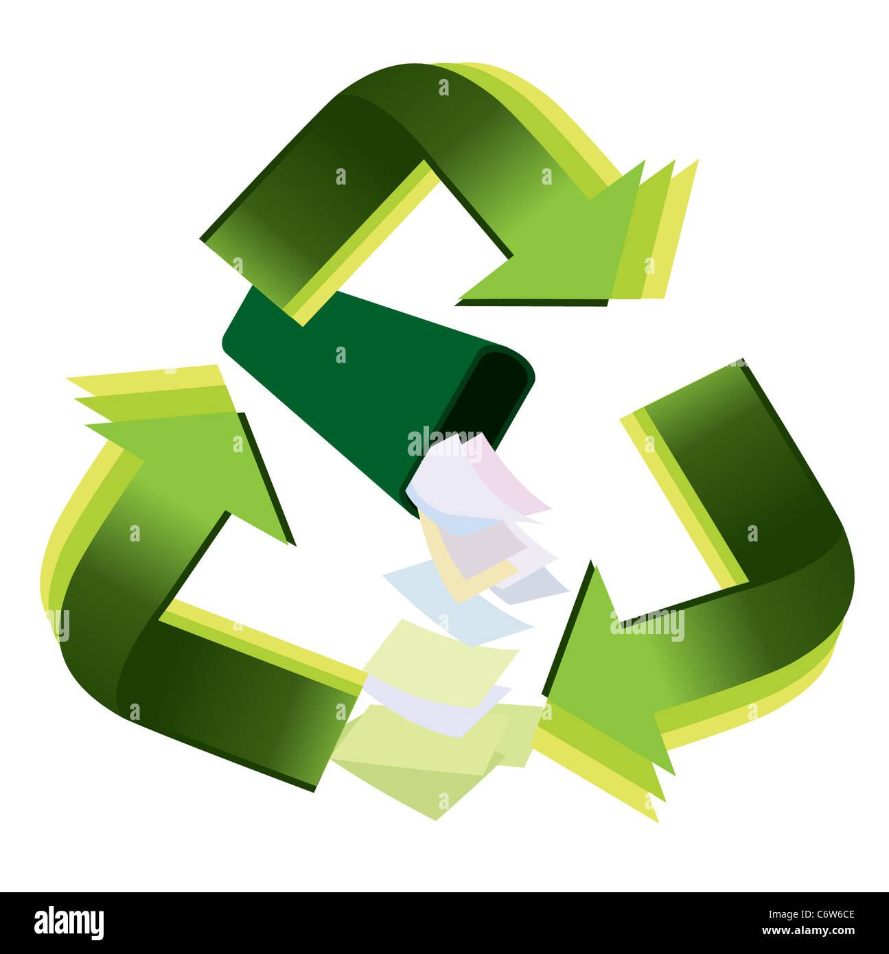 Paper recycling pictogram hi-res stock photography and images - Alamy