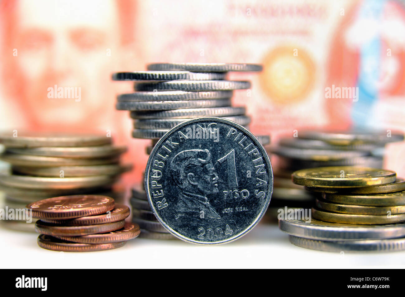 Philippine peso coins hi-res stock photography and images - Alamy