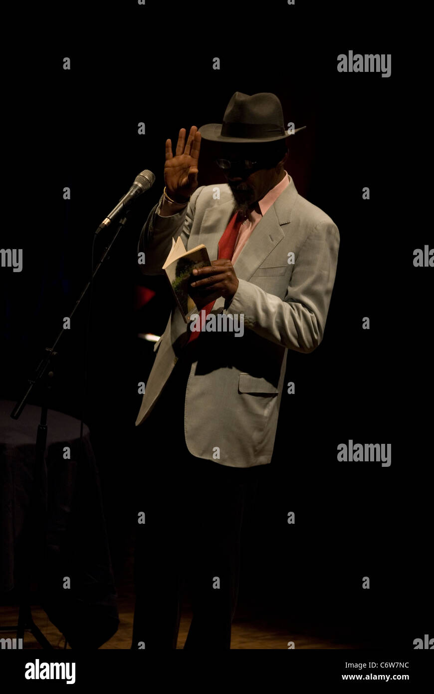 Linton Kwesi Johnson performing poetry at Phoenix Arts Centre for the ...