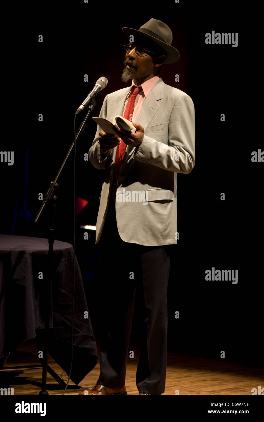 Linton Kwesi Johnson performing poetry at Phoenix Arts Centre for the ...