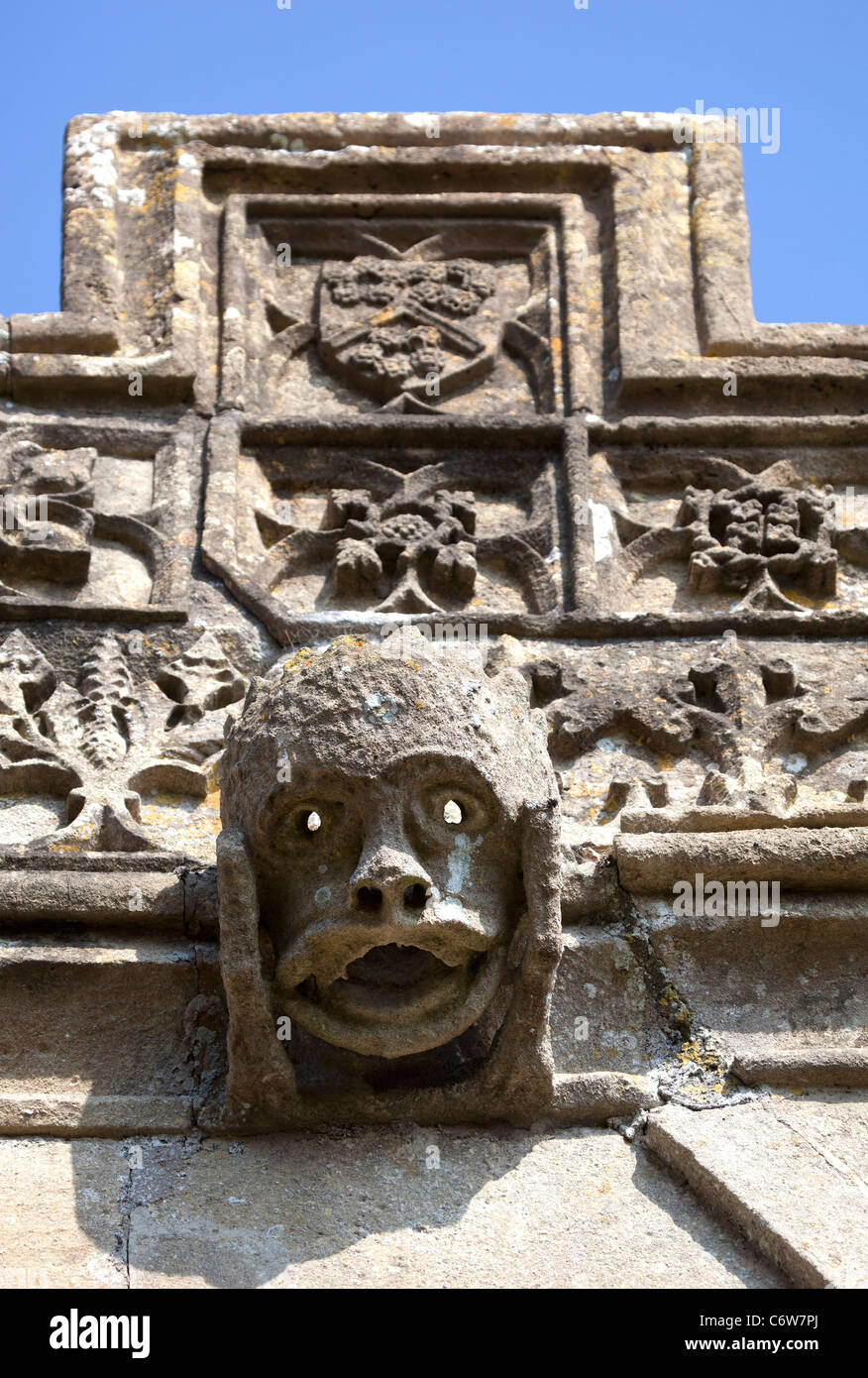 Gargoyle or Grotesque Figure on the exterior of St Nicholas Parish ...