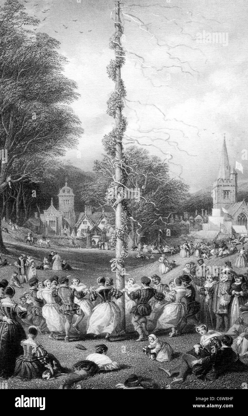 Victorian Maypole Dancing High Resolution Stock Photography and Images - Alamy