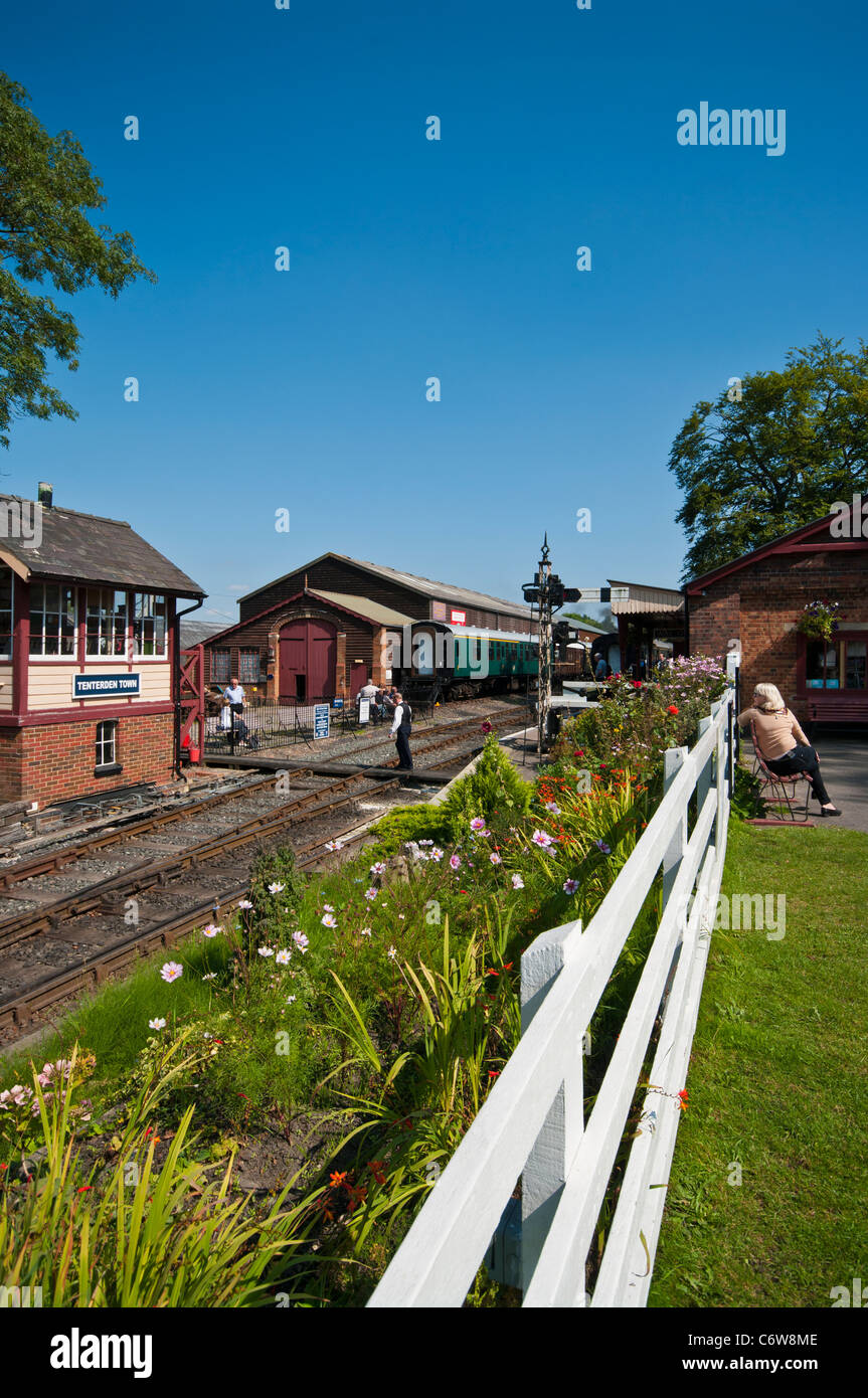 Kent And & East Sussex Steam Railway Train Station Tenterden Kent Stock ...