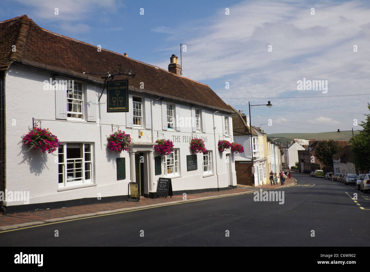 The Pelham Arms restaurant in Lewes, East Sussex, England, UK Stock ...