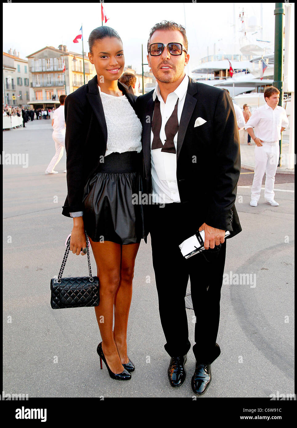Jean Roch and girlfriend Chanel fashion show at the Saint Tropez Marina ...