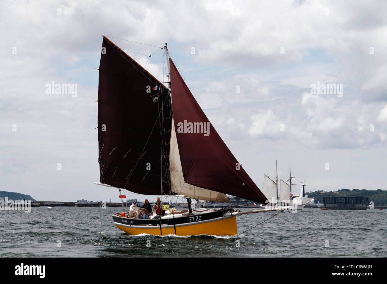 Gaff cutter traditional sailing boat hi-res stock photography and ...