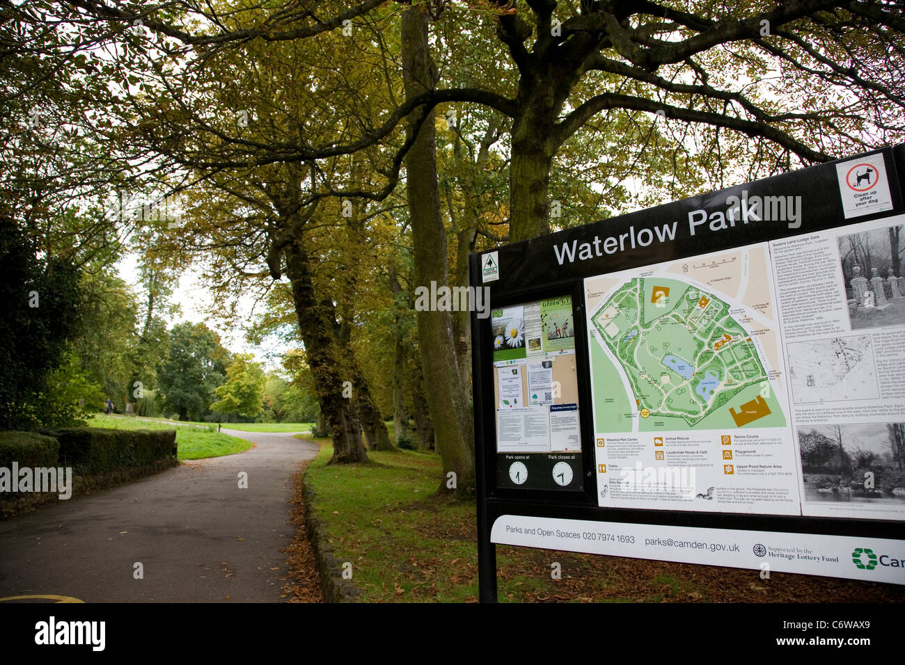 Waterlow Park Entrance in Highgate Stock Photo - Alamy