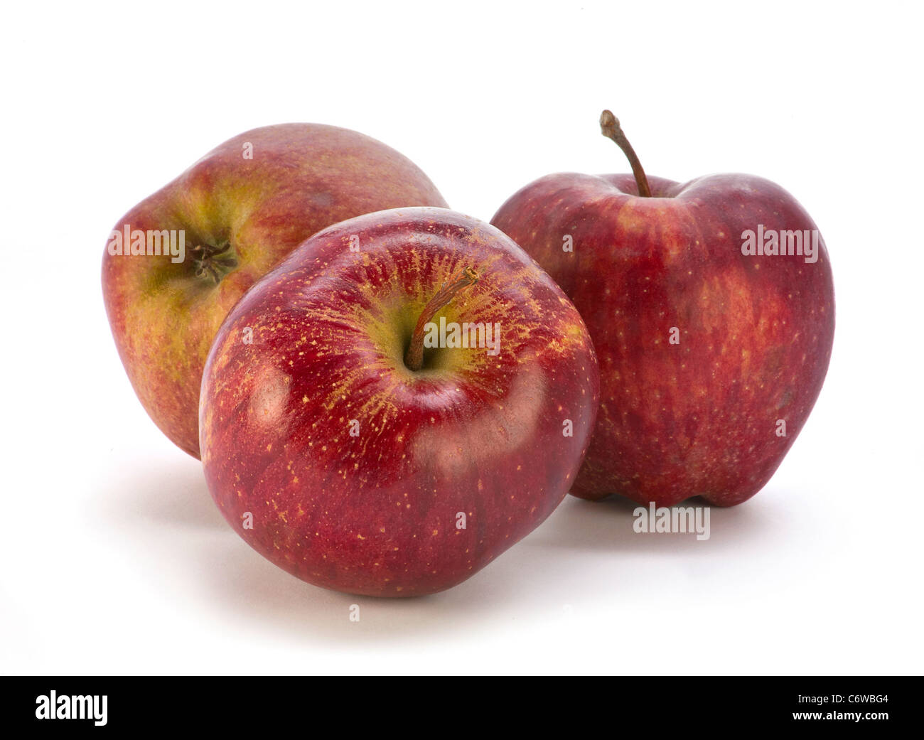 Ripe apple fruit closeup isolated on white background Stock Photo - Alamy