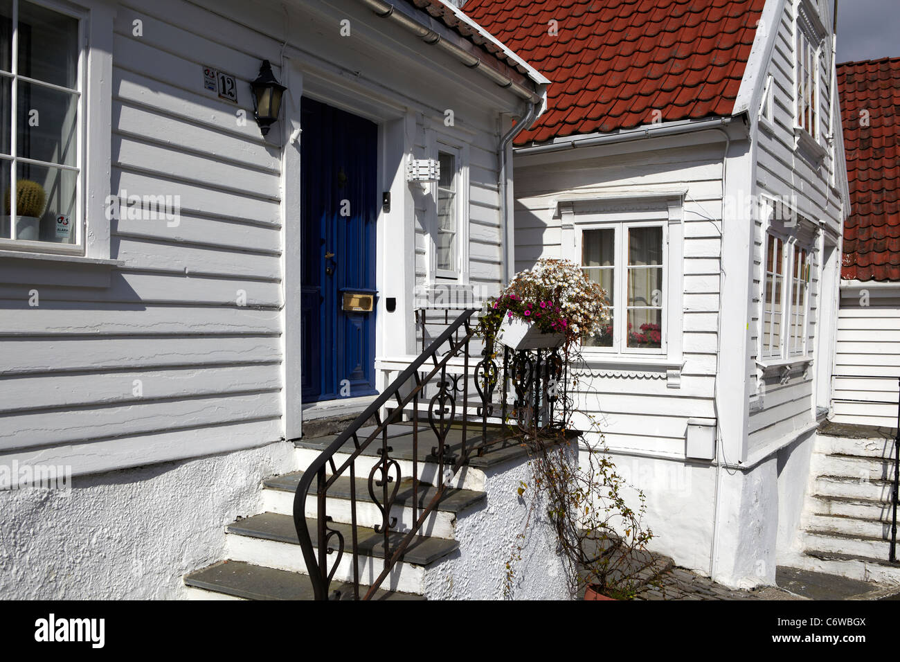 White Timber Clad Houses