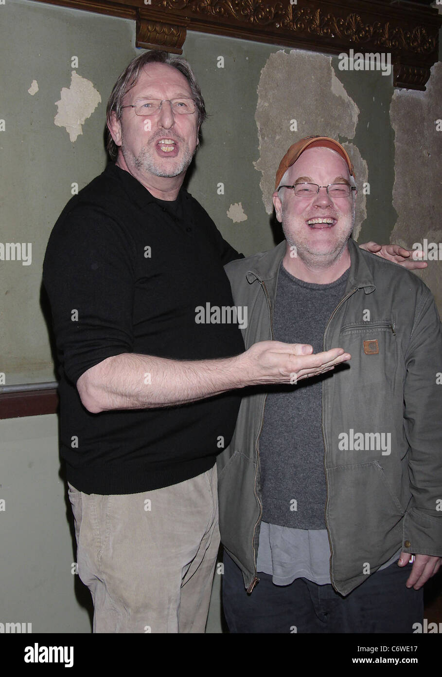 Mark Wing-Davey and Philip Seymour Hoffman attending the opening night ...