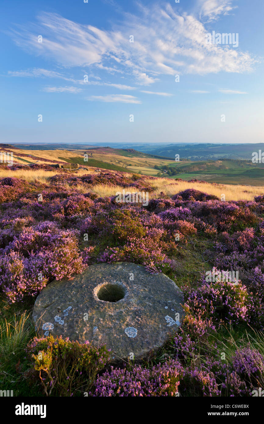 Abandoned Millstone Stanage Edge Peak District Derbyshire England UK ...