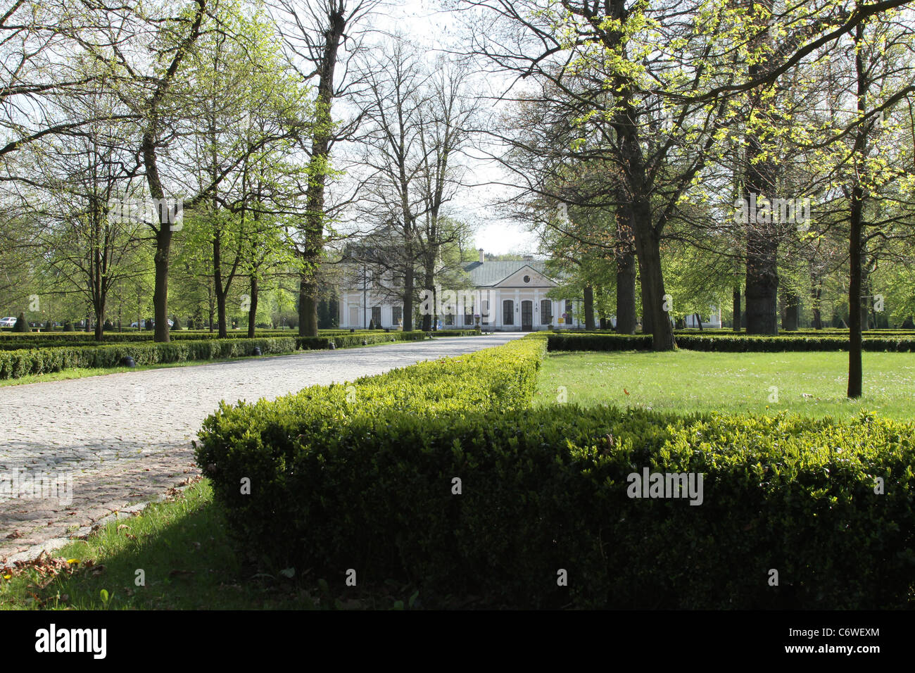 Formal gardens at the Palac Sieniawa in southern Poland Stock Photo - Alamy