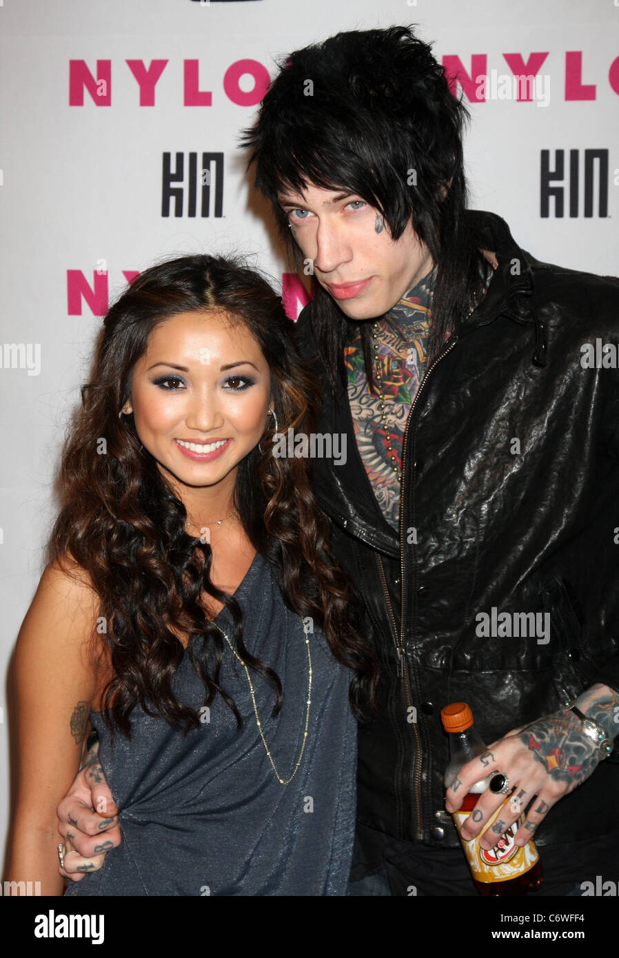 Trace Cyrus And Brenda Song Kissing