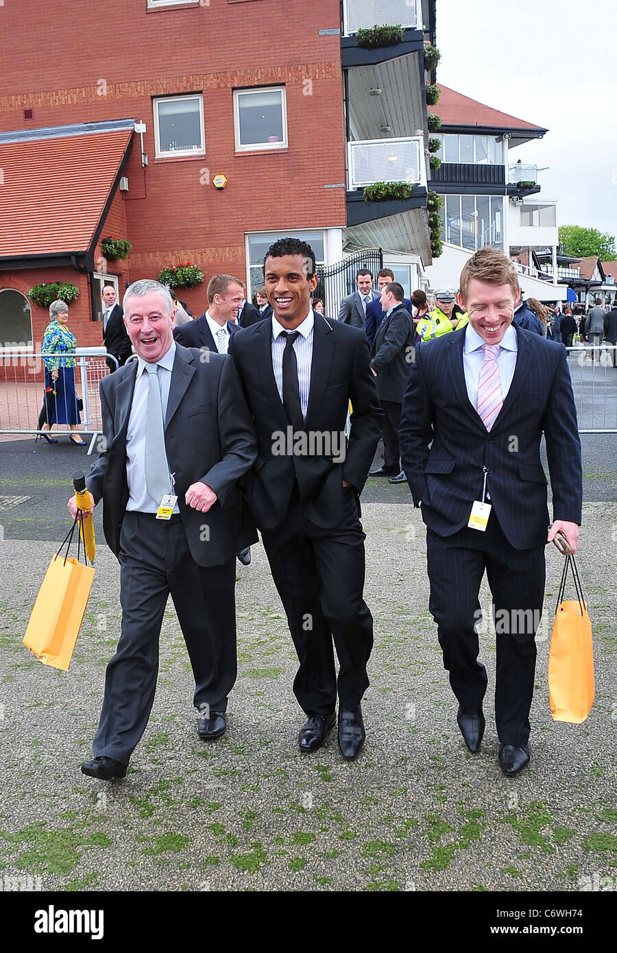 Nani Manchester United football team enjoy a day out watching the ...