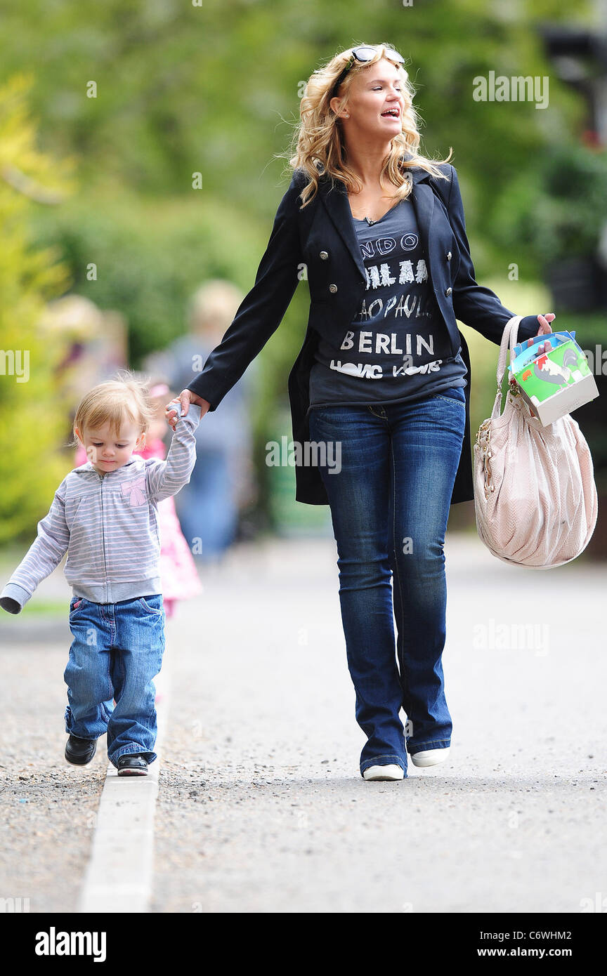 Kerry Katona at Christmas Tree farm with her son Max Kent, England - 13 ...