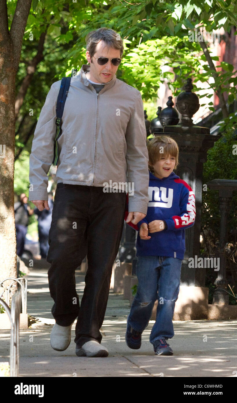 Matthew Broderick and his son James Wilkie Broderick seen walking in ...
