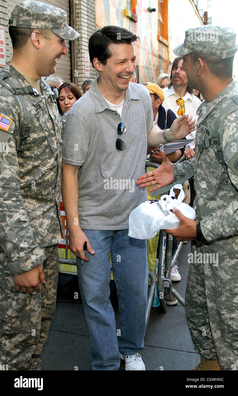 Jeff Hayes, outside The Broadway Theater for the musical comedy ...