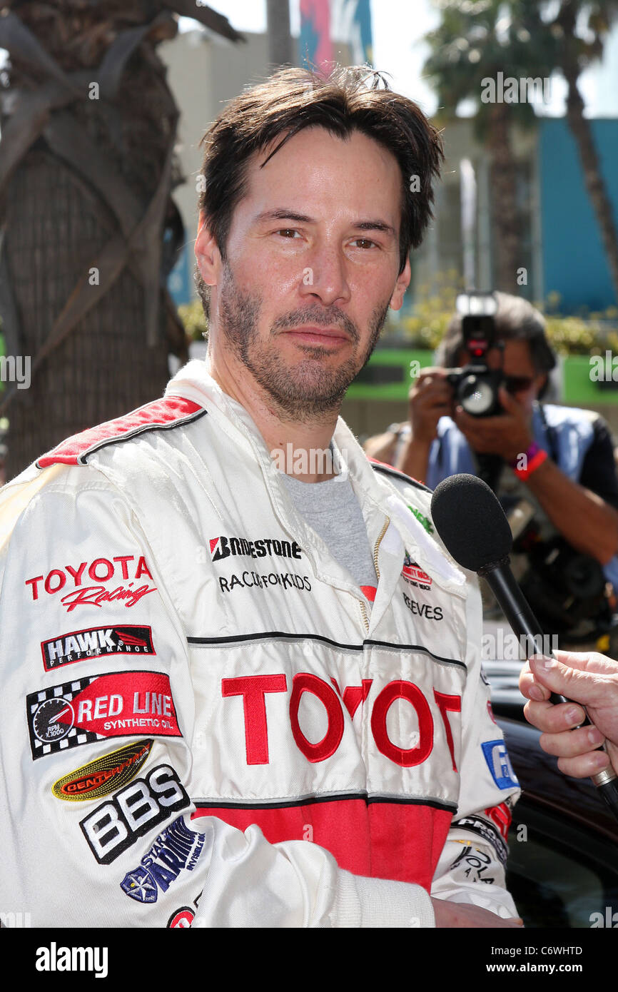 Keanu Reeves The Toyota Pro Celebrity Race qualifying at Long Beach Los ...