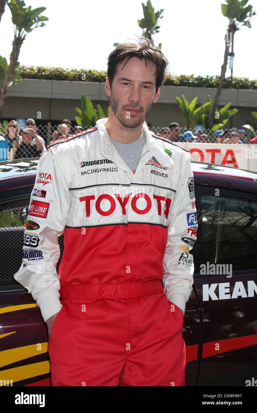 Keanu Reeves The Toyota Pro Celebrity Race qualifying at Long Beach Los ...