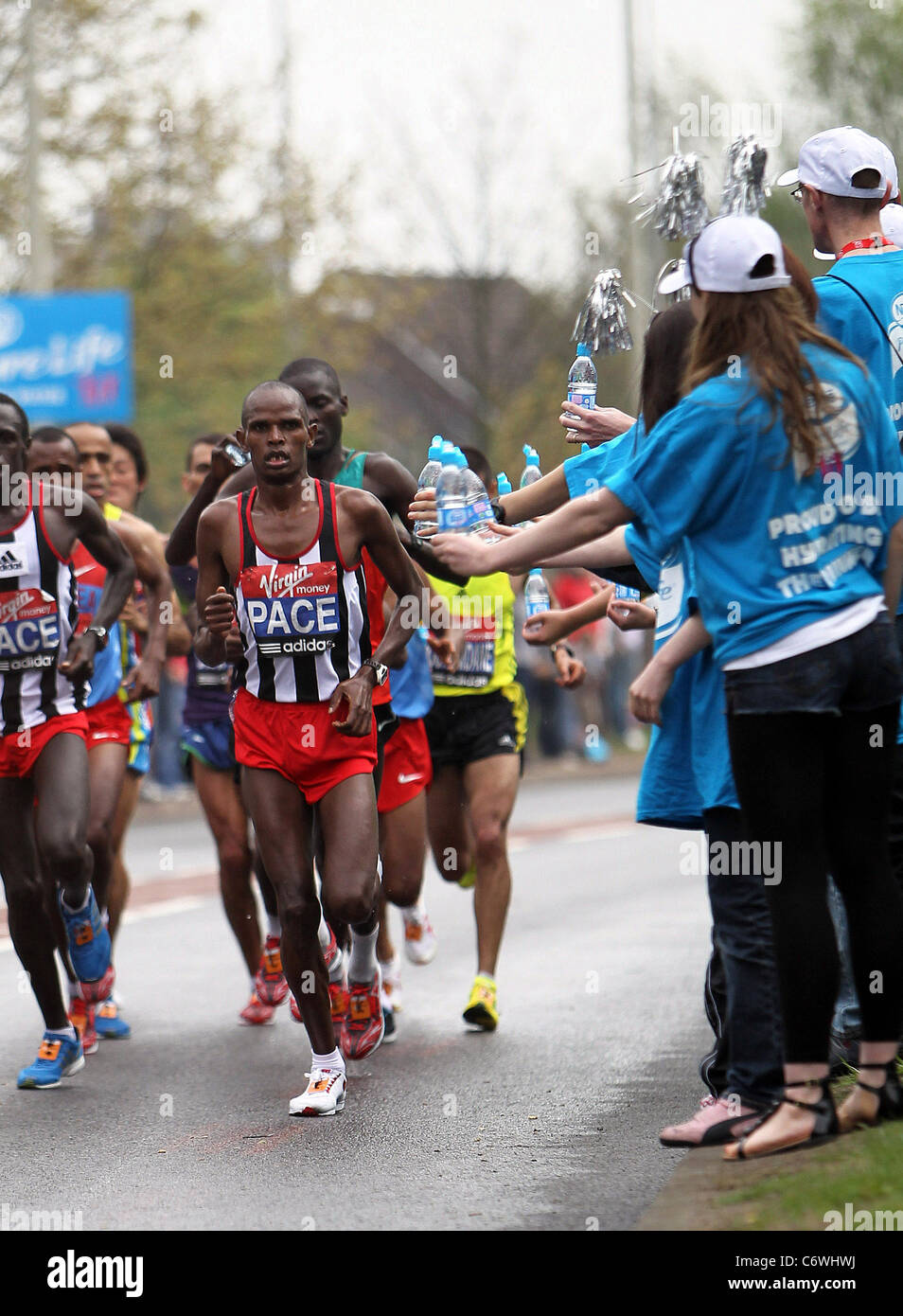 The Elite men competing in the 2010 Virgin London Marathon London ...