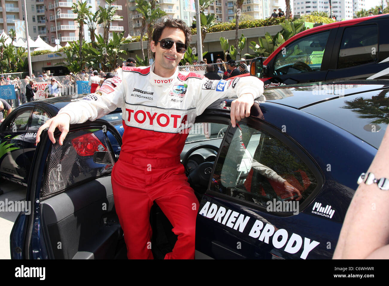 Adrien Brody The Toyota Pro Celebrity Race qualifying at Long Beach Los ...