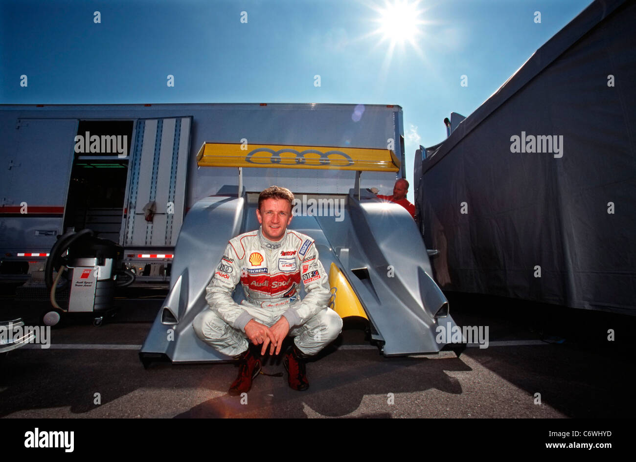Scottish racing driver Allan McNish at Las Vegas Motor Speedway, where ...