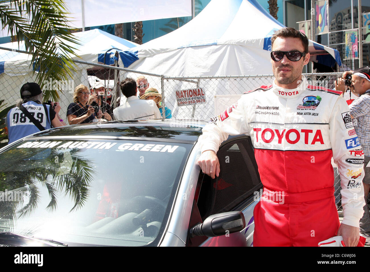 Brian Austin Green The Toyota Pro Celebrity Race qualifying at Long ...