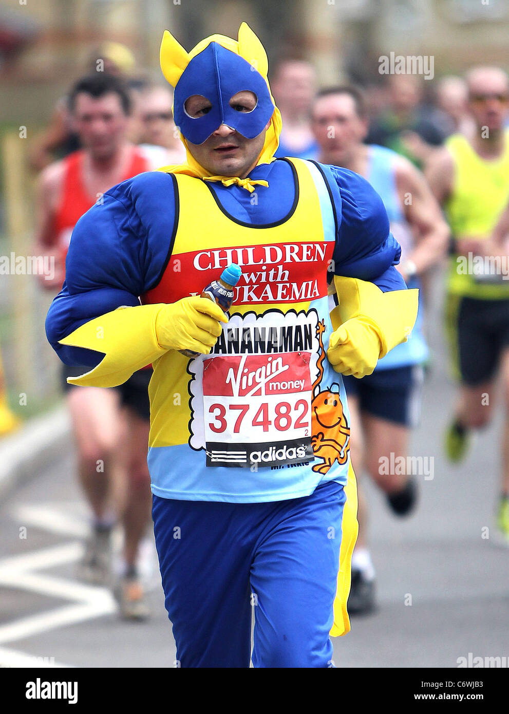 Runners competing in the 2010 Virgin London Marathon London, England ...