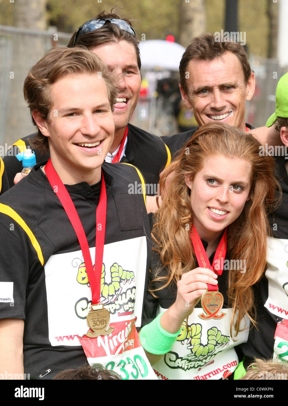 Dave Clark and Princess Beatrice The finish line of the 2010 Virgin ...