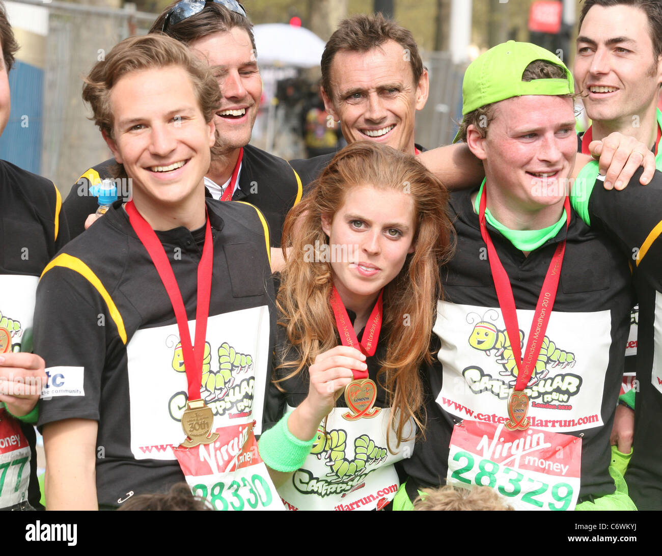 Dave Clark and Princess Beatrice The finish line of the 2010 Virgin ...