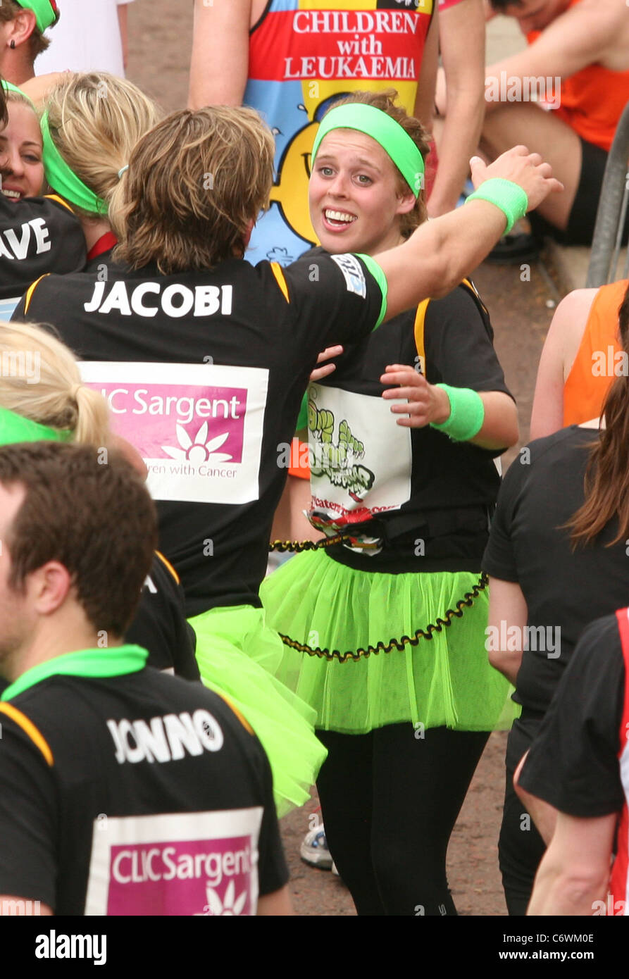 Princess Beatrice The finish line of the 2010 Virgin London Marathon at ...