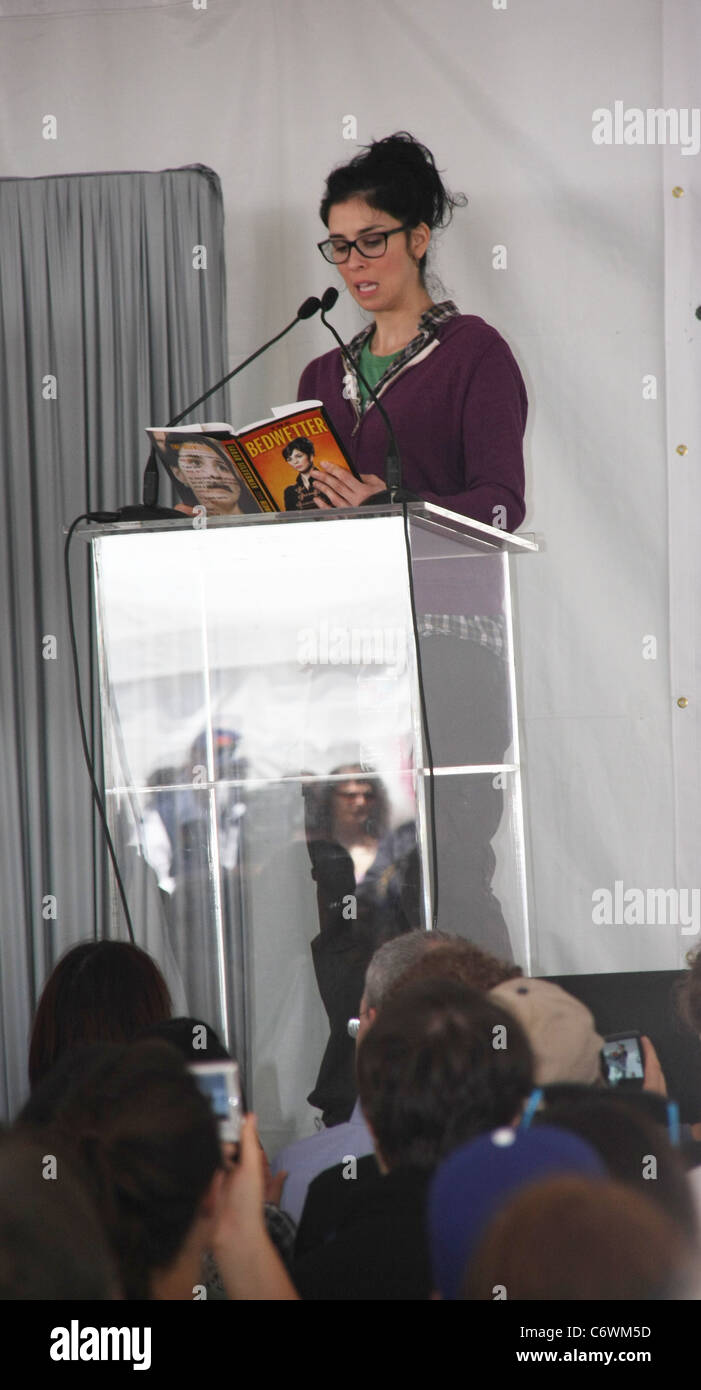 American comedian, writer and actress Sarah Silverman was at the UCLA ...