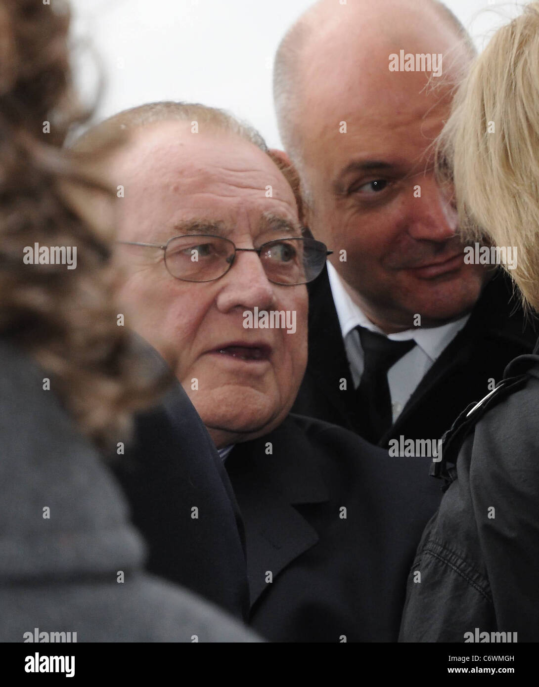Larry Gogan The funeral of RTE broadcaster Gerry Ryan at the Church of ...
