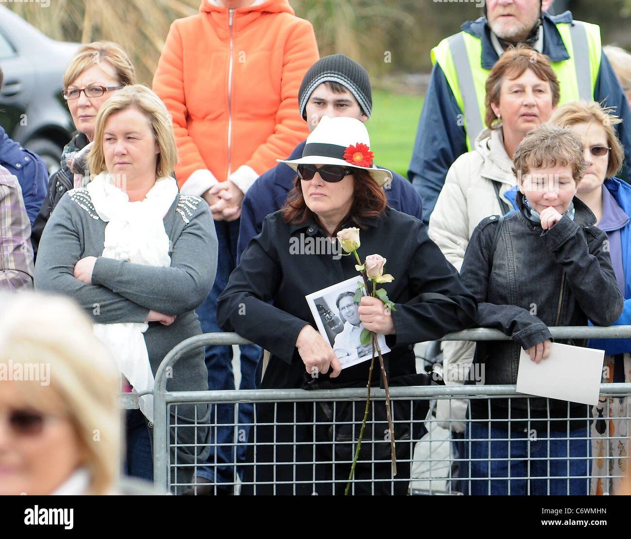 Morners The funeral of RTE broadcaster Gerry Ryan at the Church of St ...
