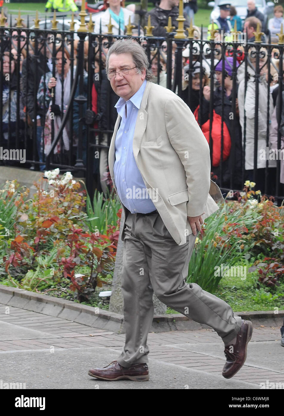 Alan Stanford The funeral of RTE broadcaster Gerry Ryan at the Church ...