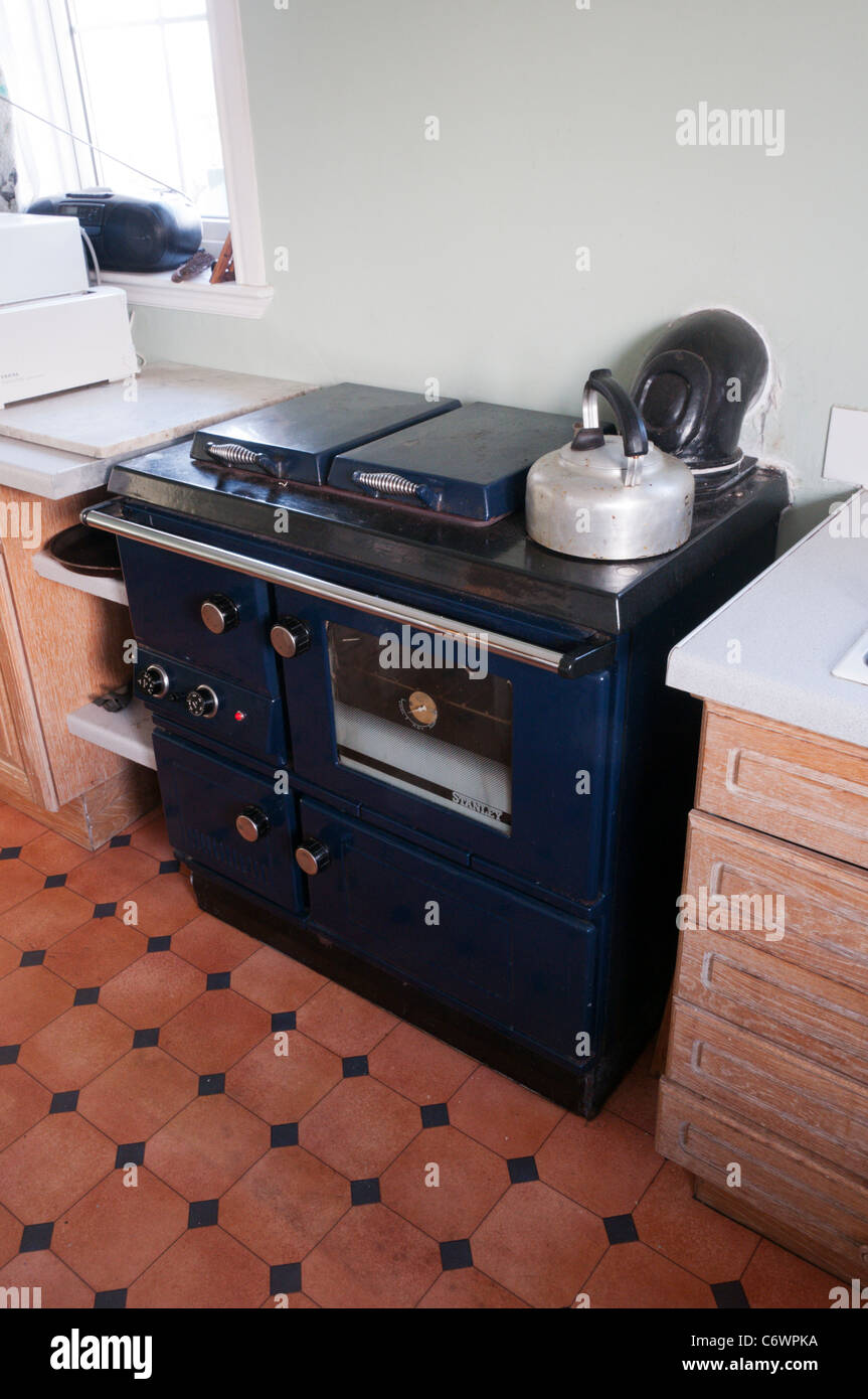 A Stanley cooking range in a country kitchen Stock Photo - Alamy