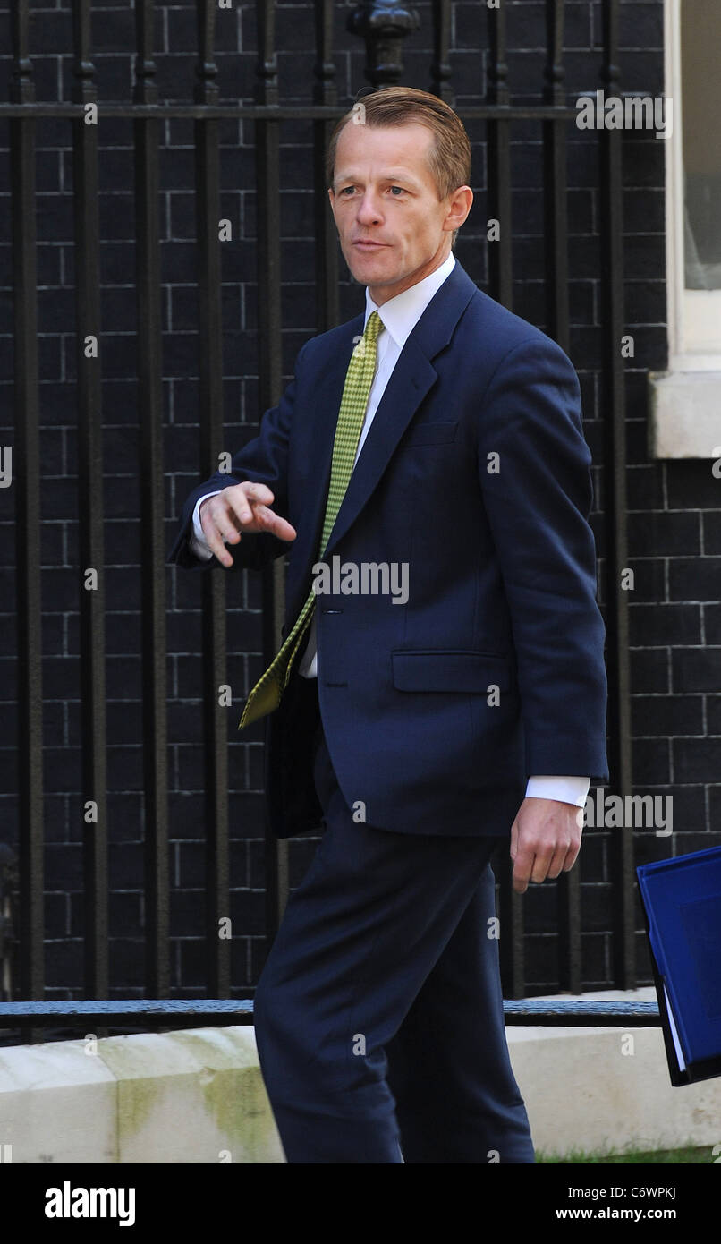 David laws arrives at 10 downing street london hi-res stock photography ...