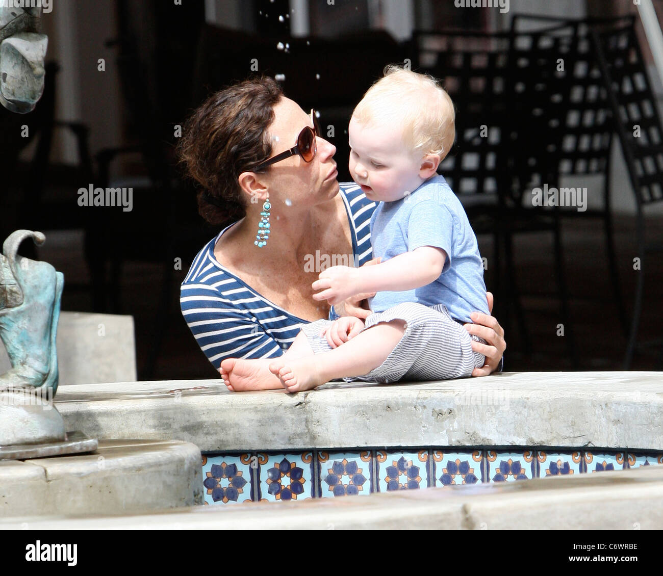 Minnie driver and her son hi-res stock photography and images - Alamy