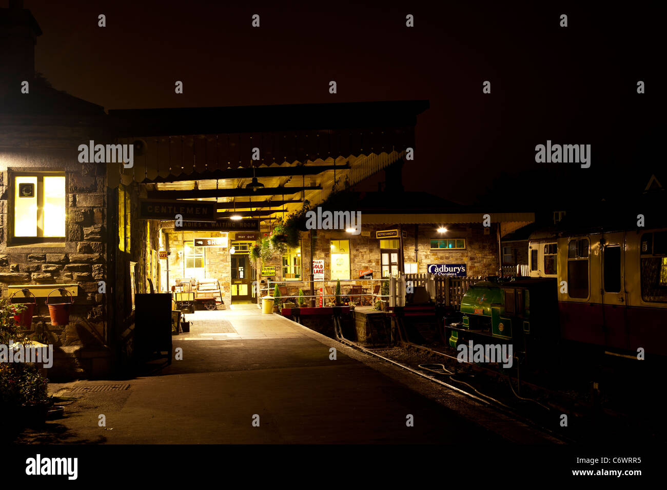 Bodmin General Station and Night Stock Photo - Alamy