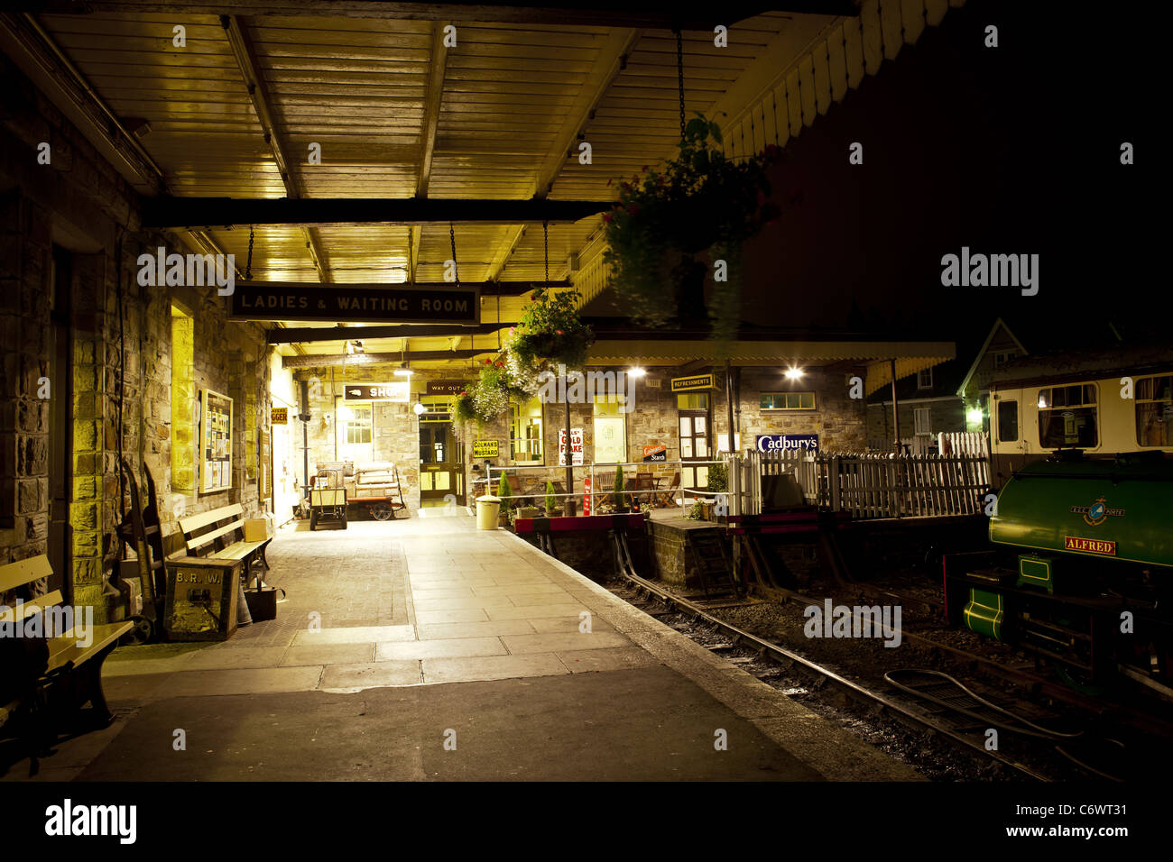 Bodmin General Station and Night Stock Photo - Alamy