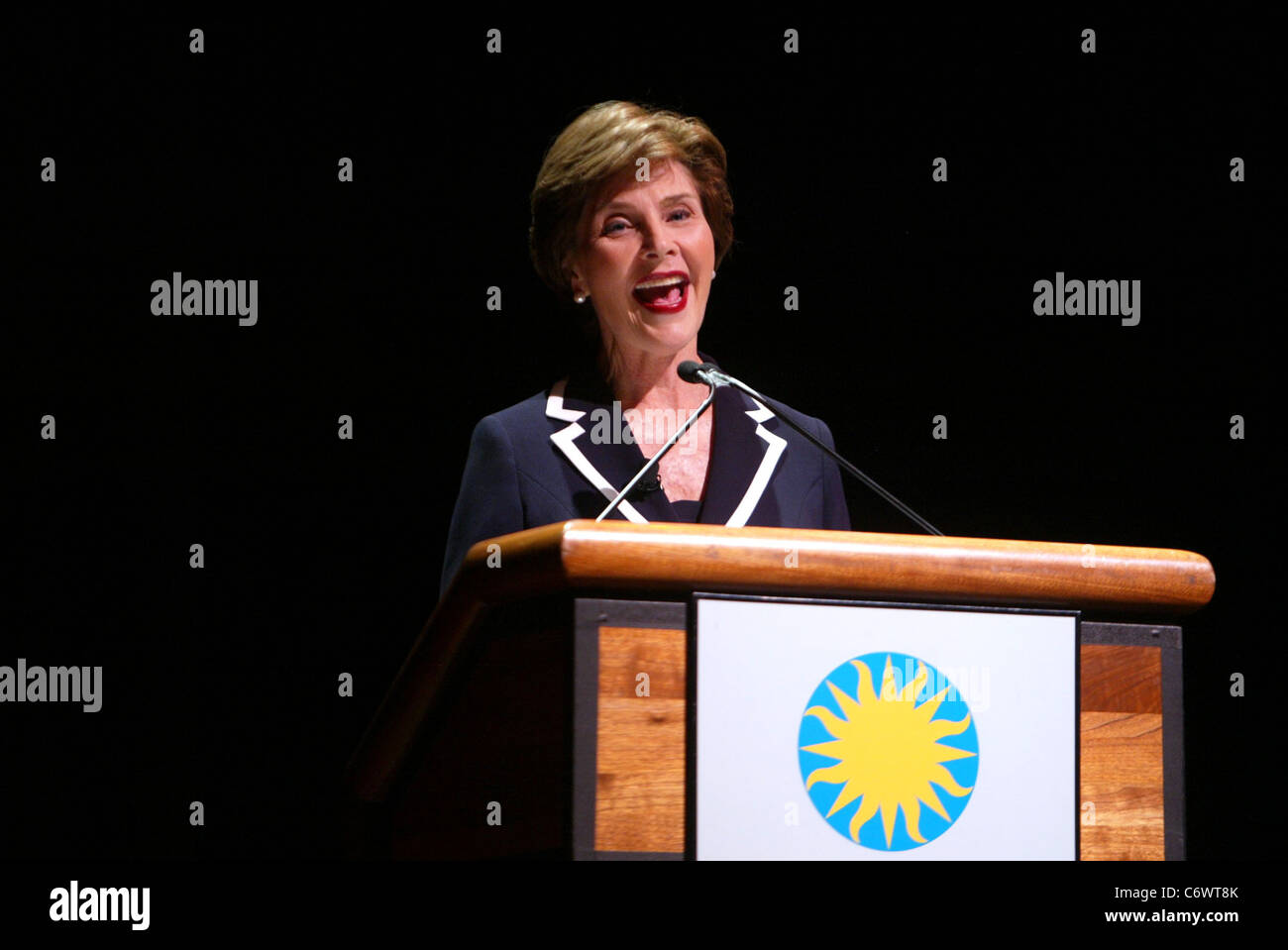 Former First Lady Laura Bush discussing life before, during and after ...