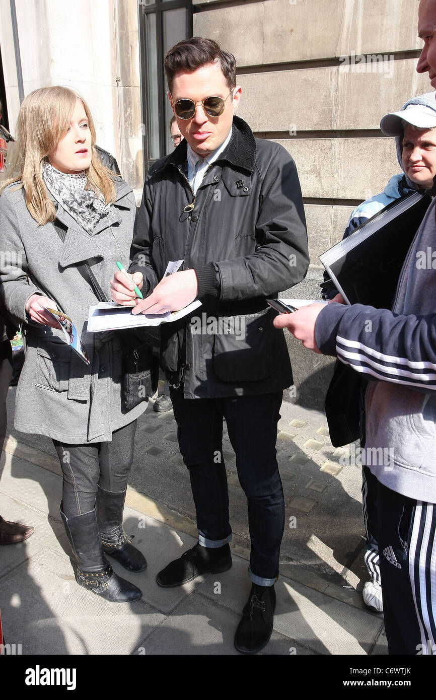 Mat Horne at the BBC Radio 2 studios London, England - 14.05.10 Stock ...
