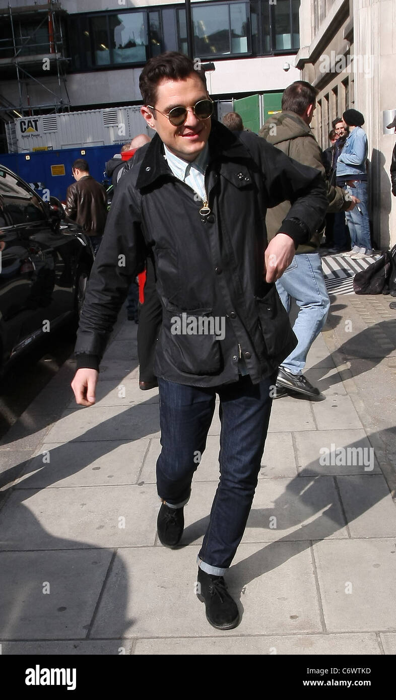 Mat Horne at the BBC Radio 2 studios London, England - 14.05.10 Stock ...